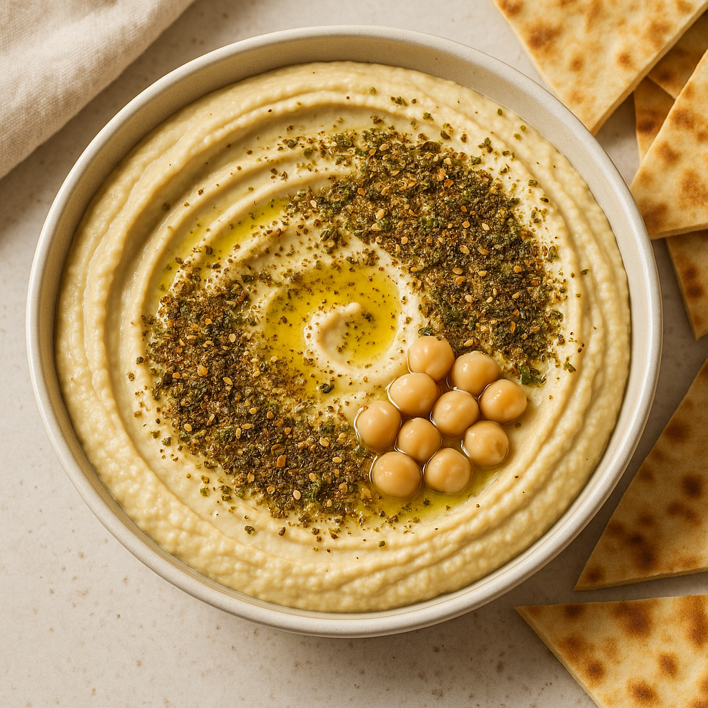 Za’atar Hummus - Eating to 100